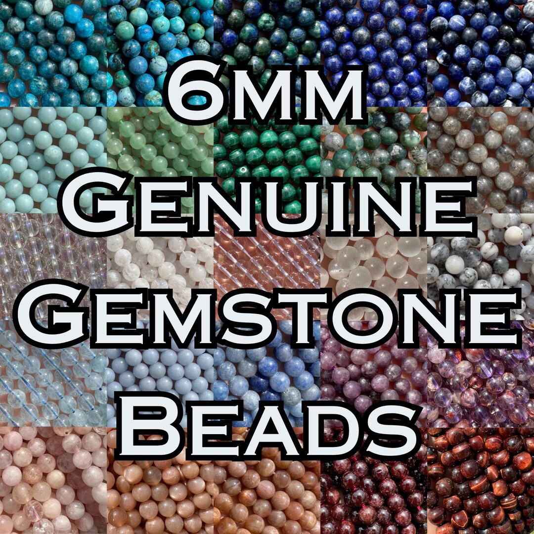 Genuine Crystal Bead Strands 6mm (40+ Crystals) - 6mm Beads - Polished ...