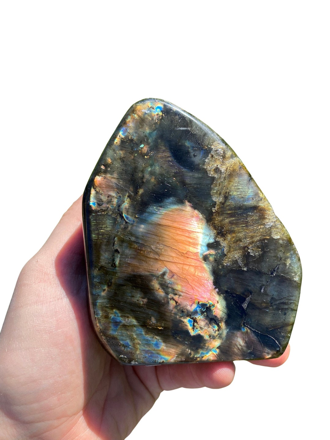 Standing Spectrolite Stone - Polished Labradorite Freeform - Extra ...