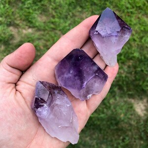 Raw Amethyst Crystal Point With Root (~1" - 4") - Amethyst Points - Raw ...
