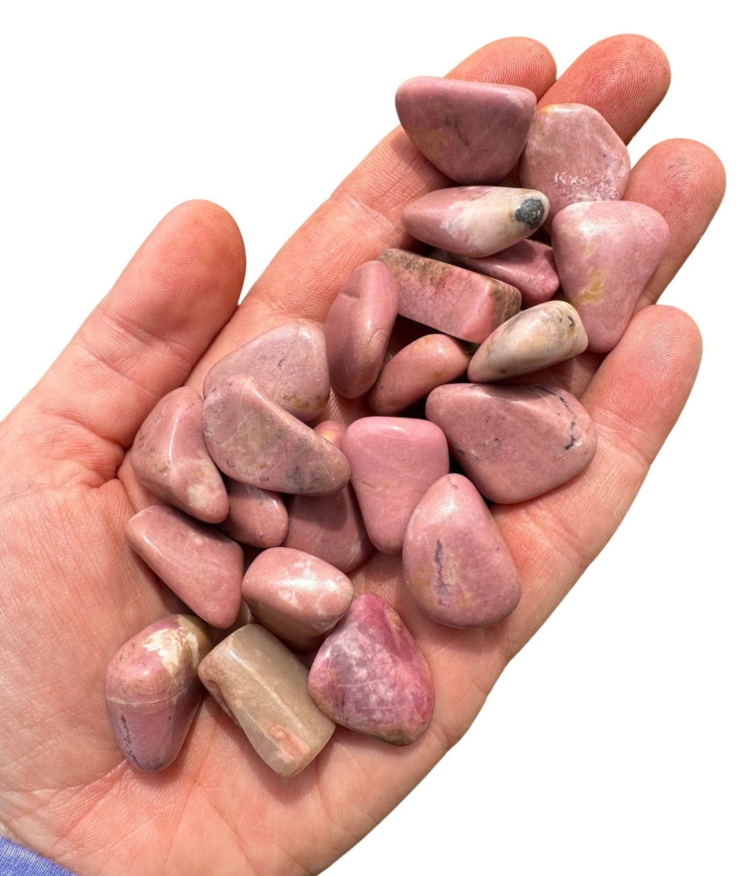 Rhodonite Tumbled Stone - Multiple Sizes Available - Tumbled Rhodonite ...
