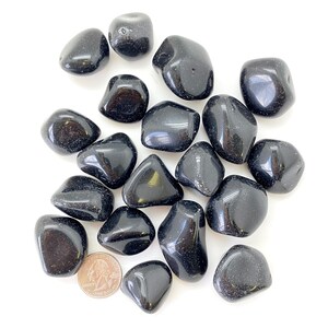 Apache Tears Tumbled XL Stones - Tumbled Apache Tears Crystals - Volcanic Black Obsidian - Root ...