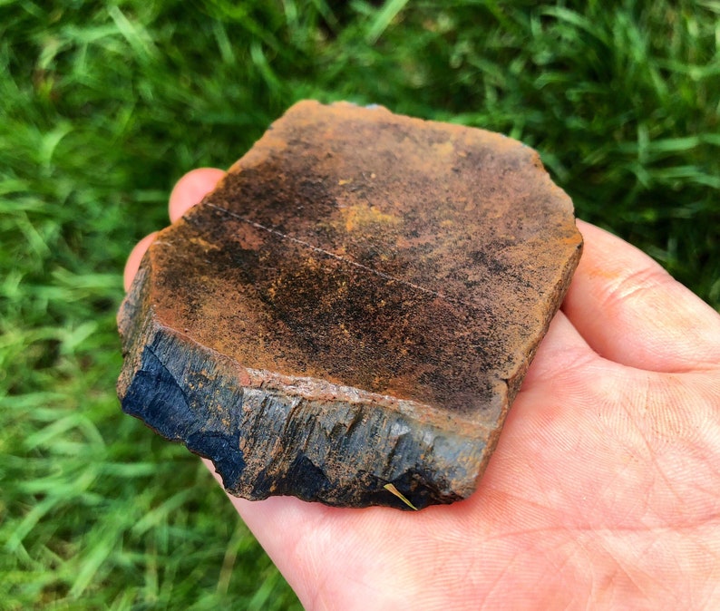 Raw Blue Tigers Eye Crystal Raw Hawk Eye healing crystals | Etsy