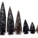 Black Obsidian Arrowhead Arrow Decor Stone Arrowhead Black Obsidian ...