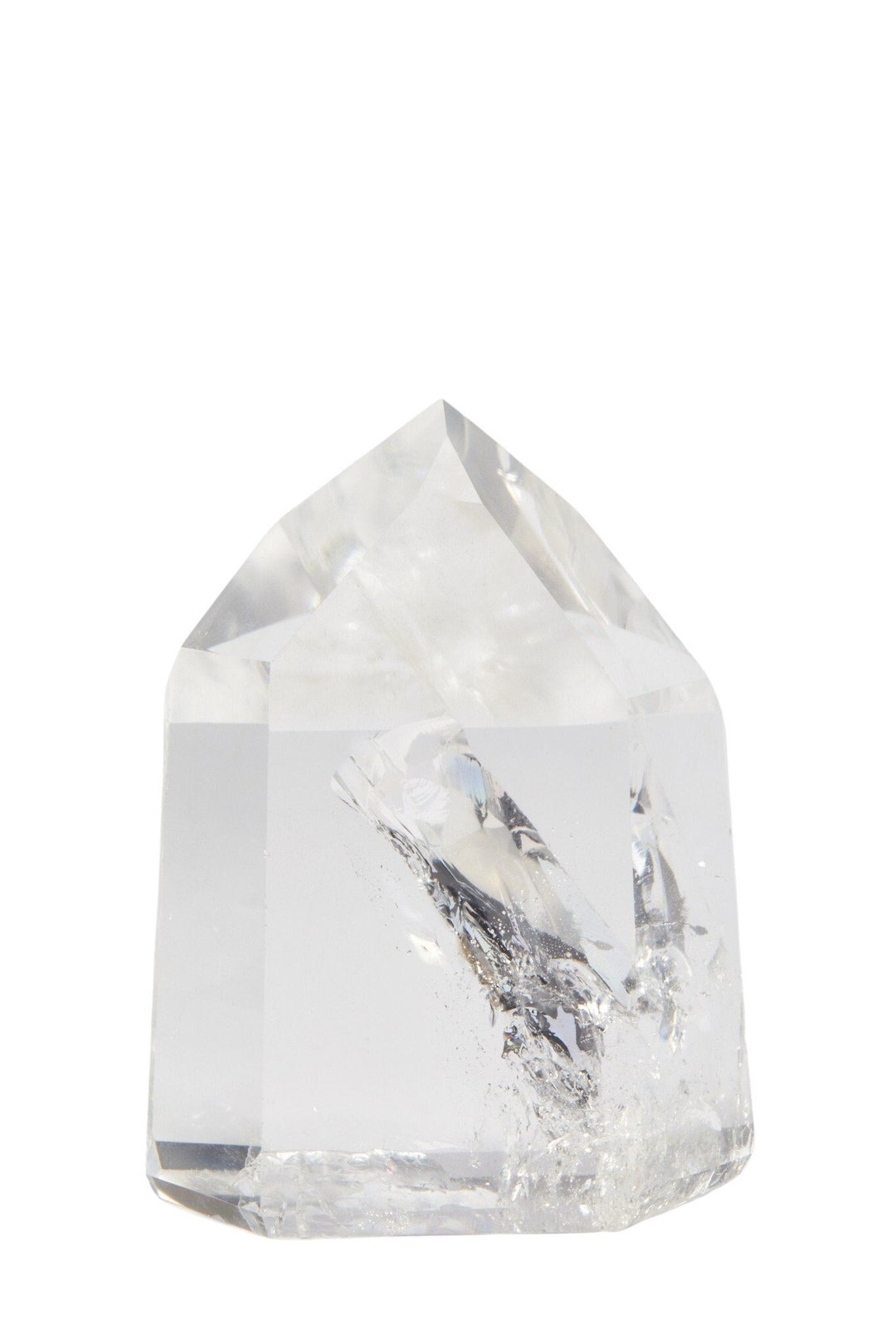 Clear Quartz Crystal Point - Large AA Grade Quartz Point - Polished ...