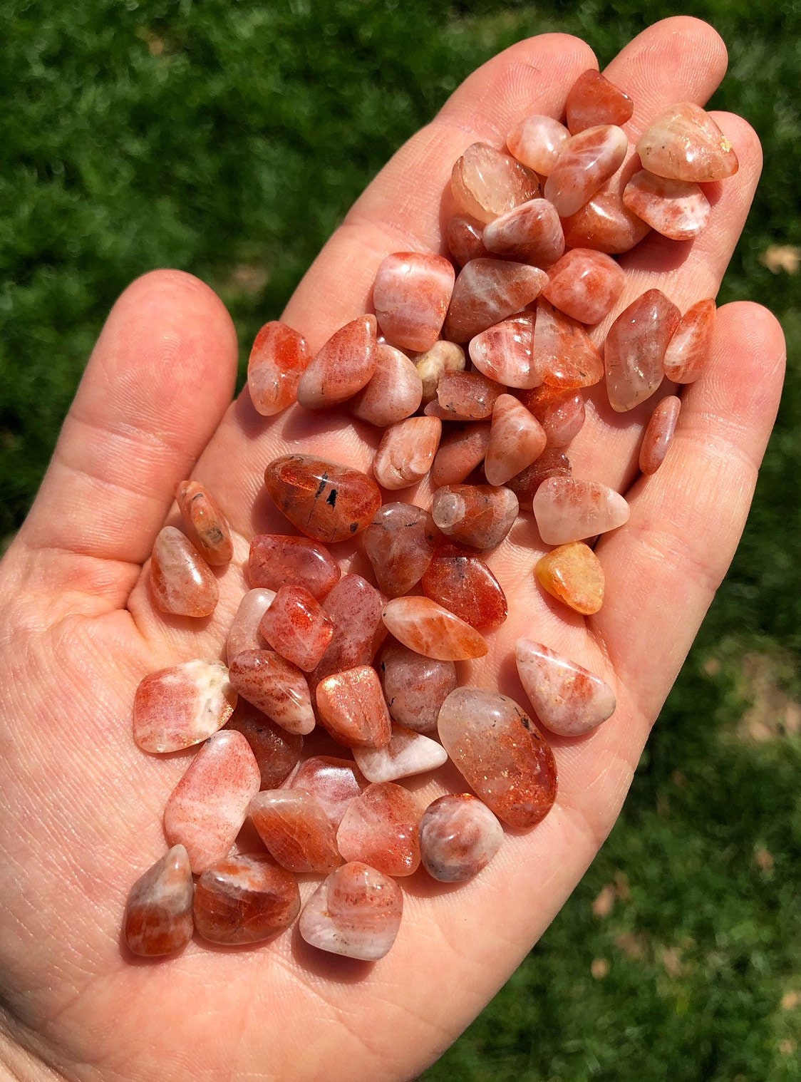 Home Décor Home & Living sunstone chips tumbled sunstone x-small 0.25-0 ...
