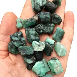 Raw Emerald Stone (xsmall) - Genuine Emerald Crystal - Natural Emerald ...