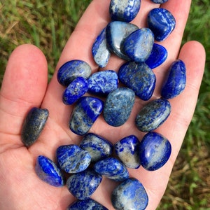 Lapis Lazuli Tumbled Stone - Grade AB - Multiple Sizes Available ...