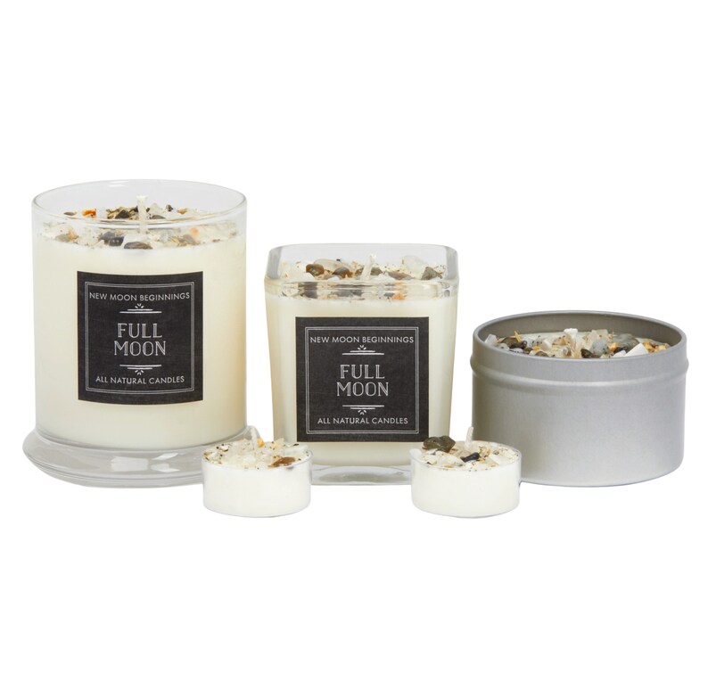 Full Moon Candles Purification & Cleansing Candle Crystal - Etsy