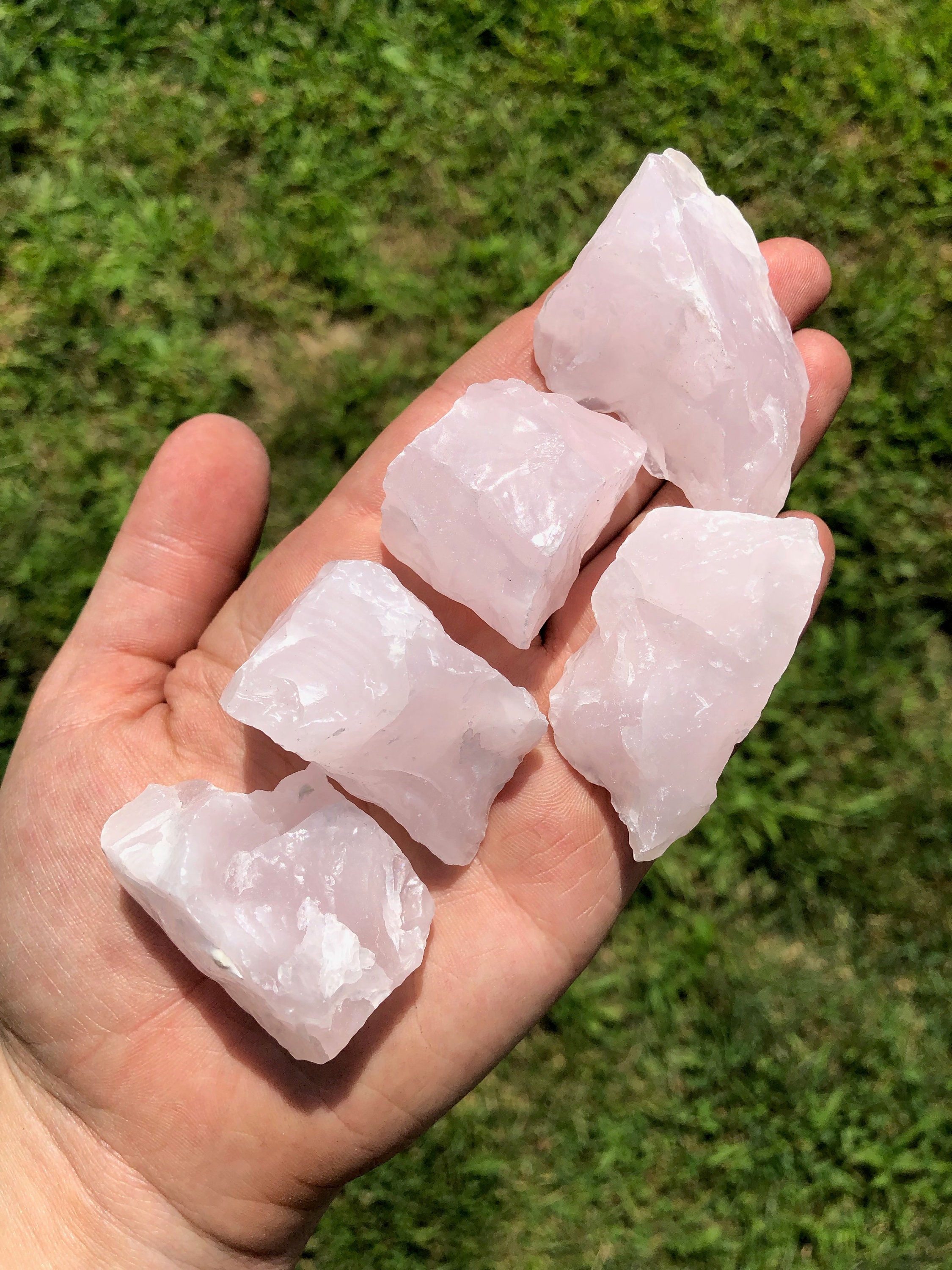 Rocks & Geodes Heart Chakra stone XL Pink Mangano Calcite Tower Home ...