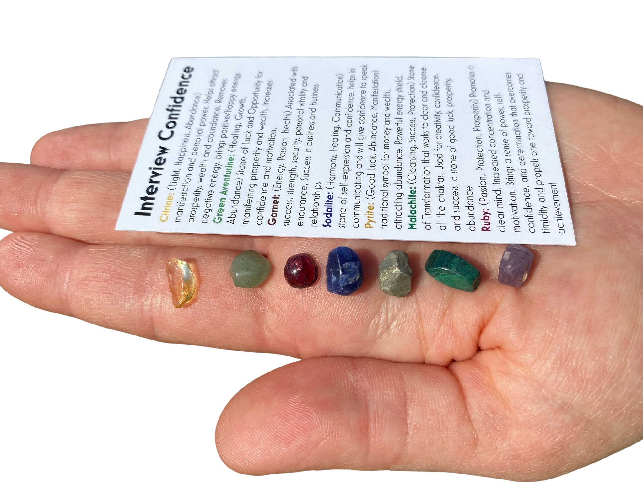 Interview Confidence Stone Chip Set Job Success Citrine - Etsy