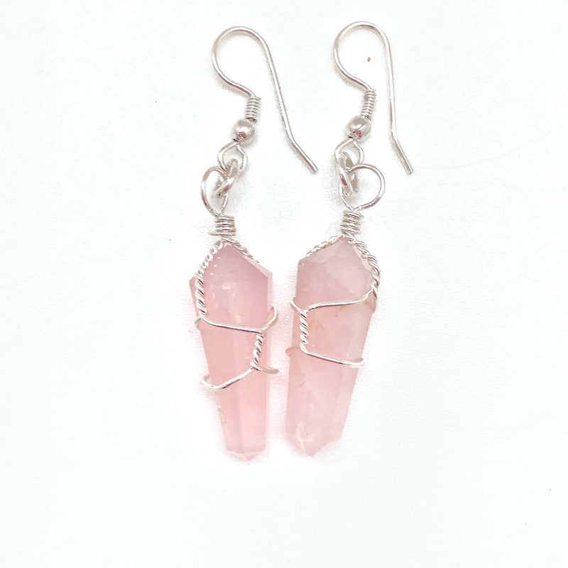 Quartz Earrings - Etsy