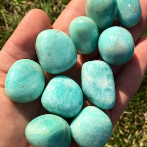 Amazonite Tumbled Stone - Multiple Sizes Available - Tumbled Amazonite ...