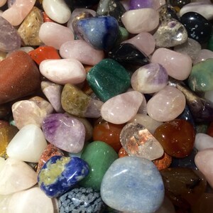 Tumbled Gemstones Tumbled Stones Mixed Assortment of - Etsy