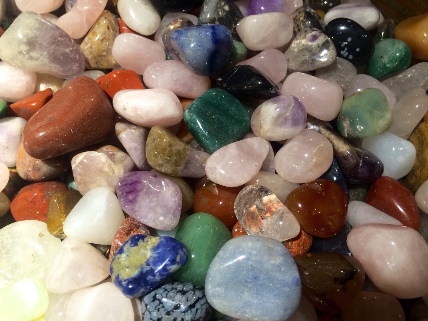 Tumbled Gemstones Tumbled Stones Mixed Assortment of - Etsy