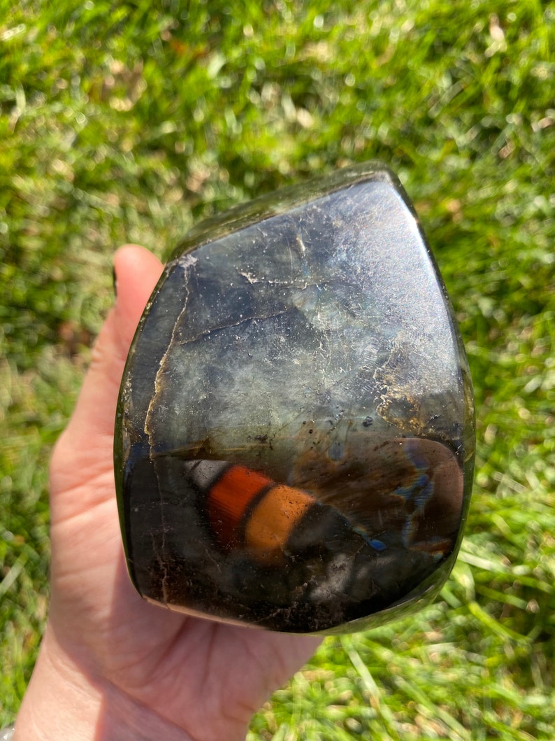 Spectrolite Standing Crystal - All Polished Labradorite Free Form ...