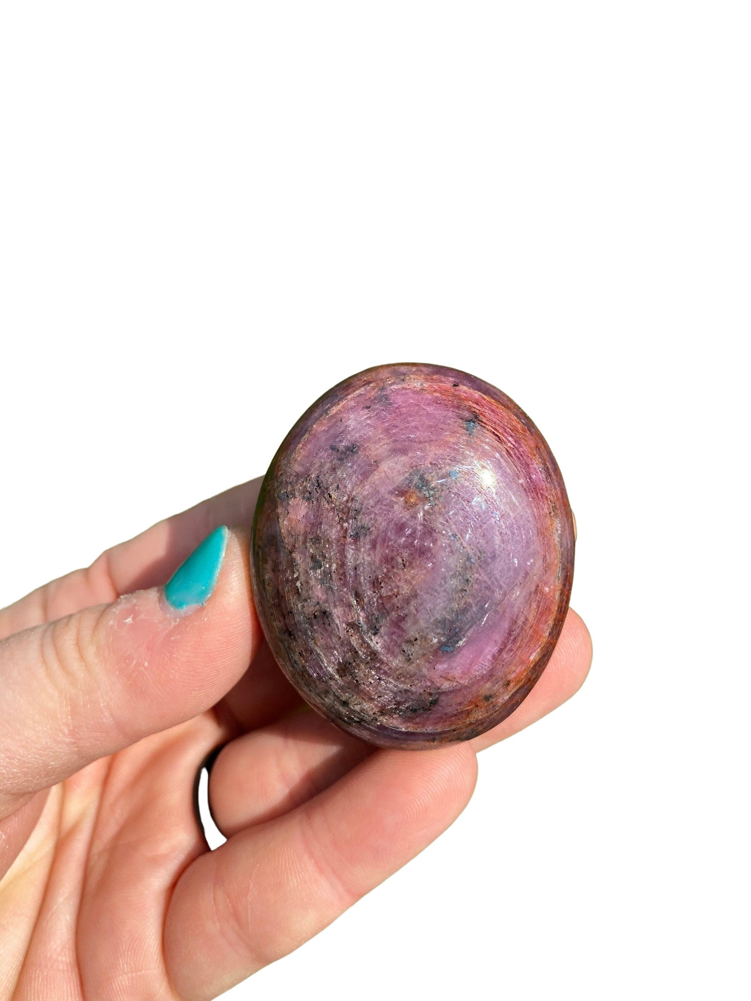 Ruby crystal palm stone 1 2.5 ruby stone | Etsy