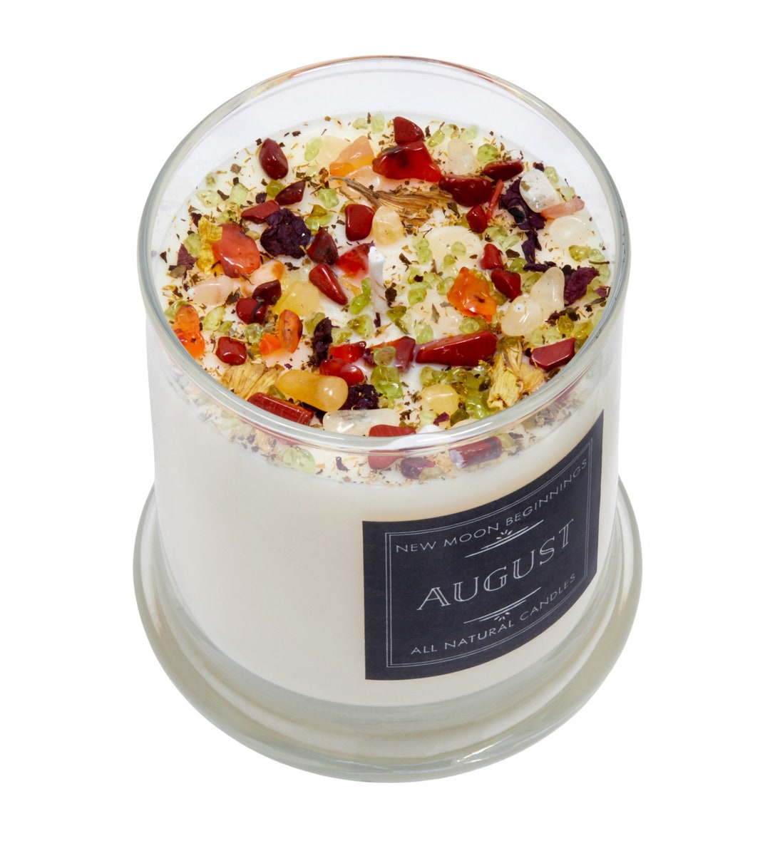 August Candle - Handmade Birthstone & Birth Month Candle - August ...