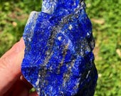 Raw Lapis Lazuli Stone A quality Lapis Lazuli Rough Lapis Lazuli Natural Blue Lapis Lazuli W Pyrite High Grade Lapis Lazuli Etsy