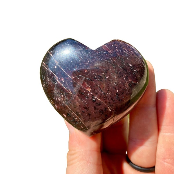 Garnet Heart - Etsy