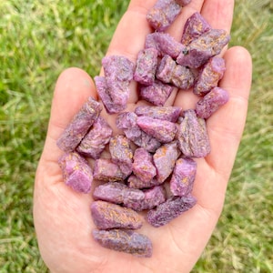 Raw Ruby Crystal (1g to 55g) - Grade AAA - Natural Ruby Stone - Rough Ruby Gemstone - Raw Rubies ...
