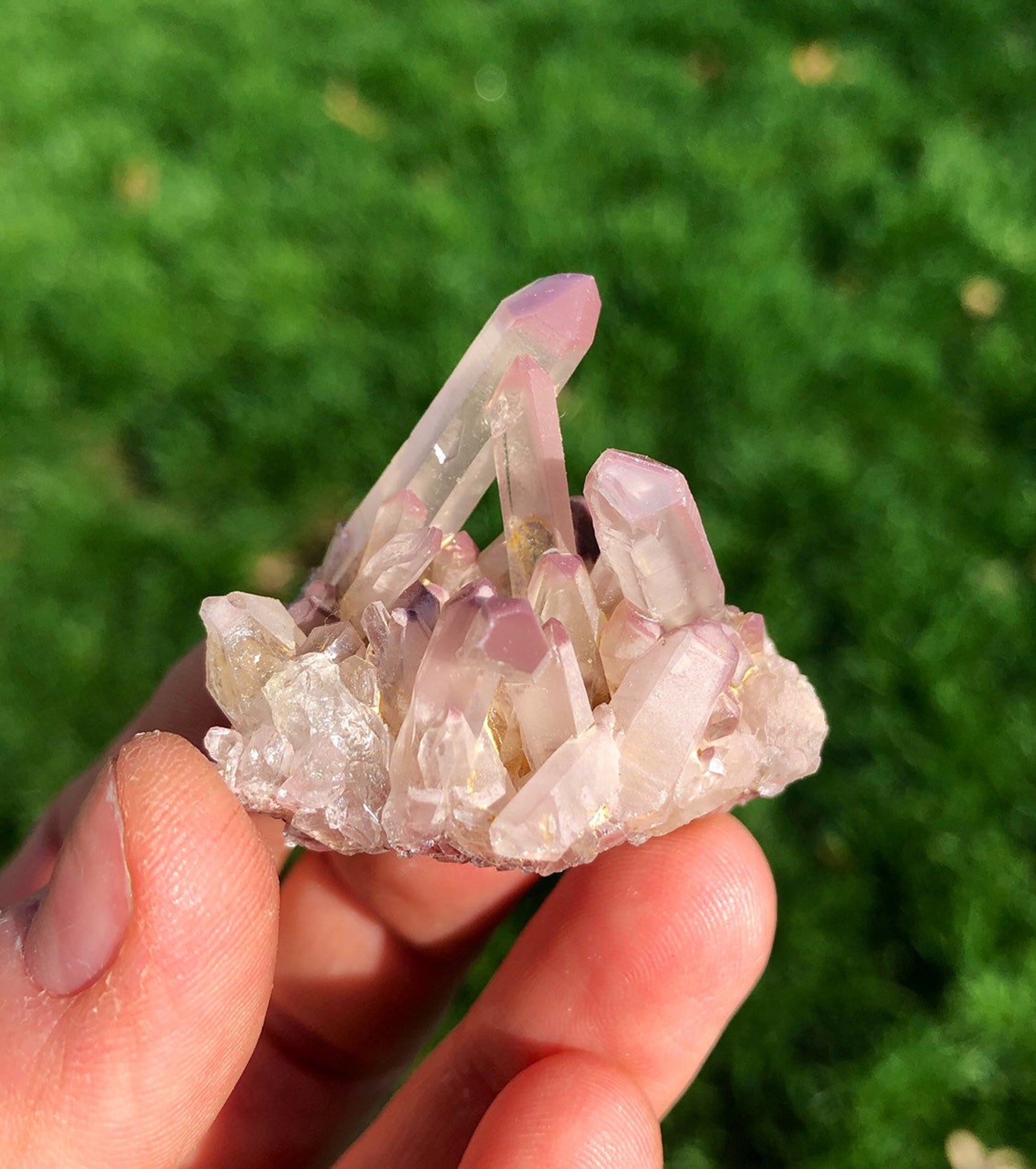 Lithium Quartz Cluster Lithium Quartz Crystal Raw Lithium - Etsy