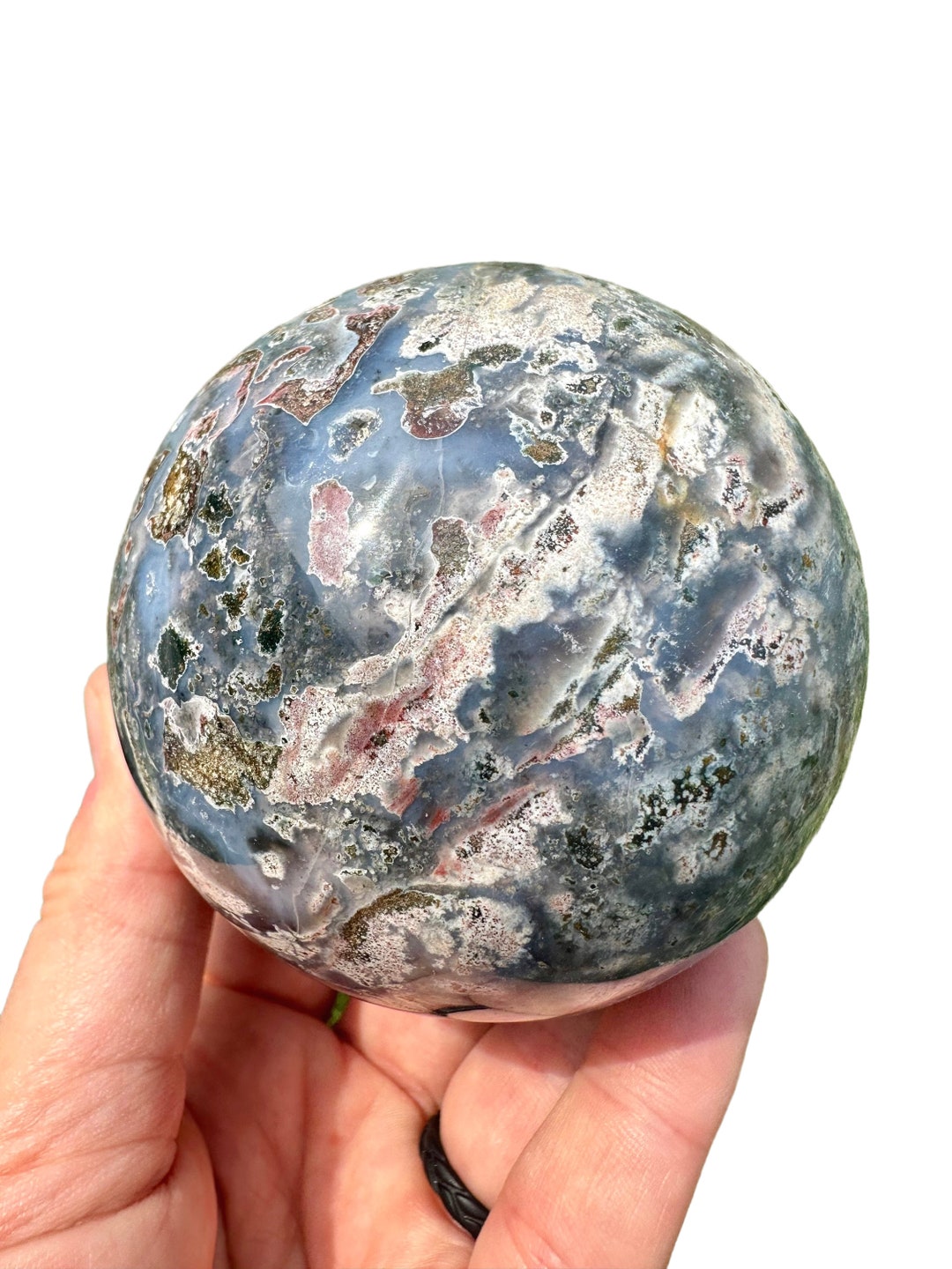 Cosmic Jasper Sphere - Galaxy Jasper Stone - Polished Cosmic Jasper ...