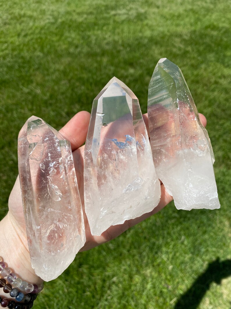 Large Lemurian Crystals Lemurian Quartz Crystal Point | Etsy