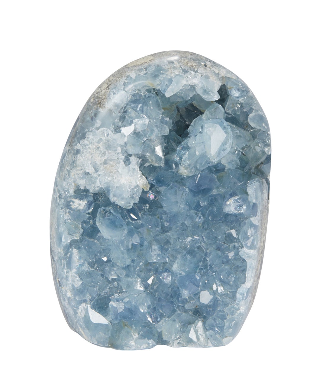 Raw Celestite Cluster - Standing Crystal Cluster - Blue Celestite Geode ...