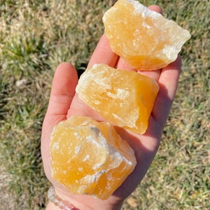 Raw Orange Calcite (sizes .5" to 5") - Orange Calcite - Rough Orange ...