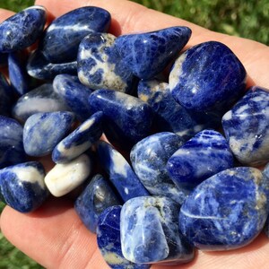 Sodalite Tumbled Stone - Multiple Sizes Available - Tumbled Sodalite ...