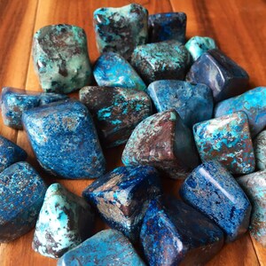 Shattuckite Tumbled Stone - Multiple Sizes Available - Tumbled ...