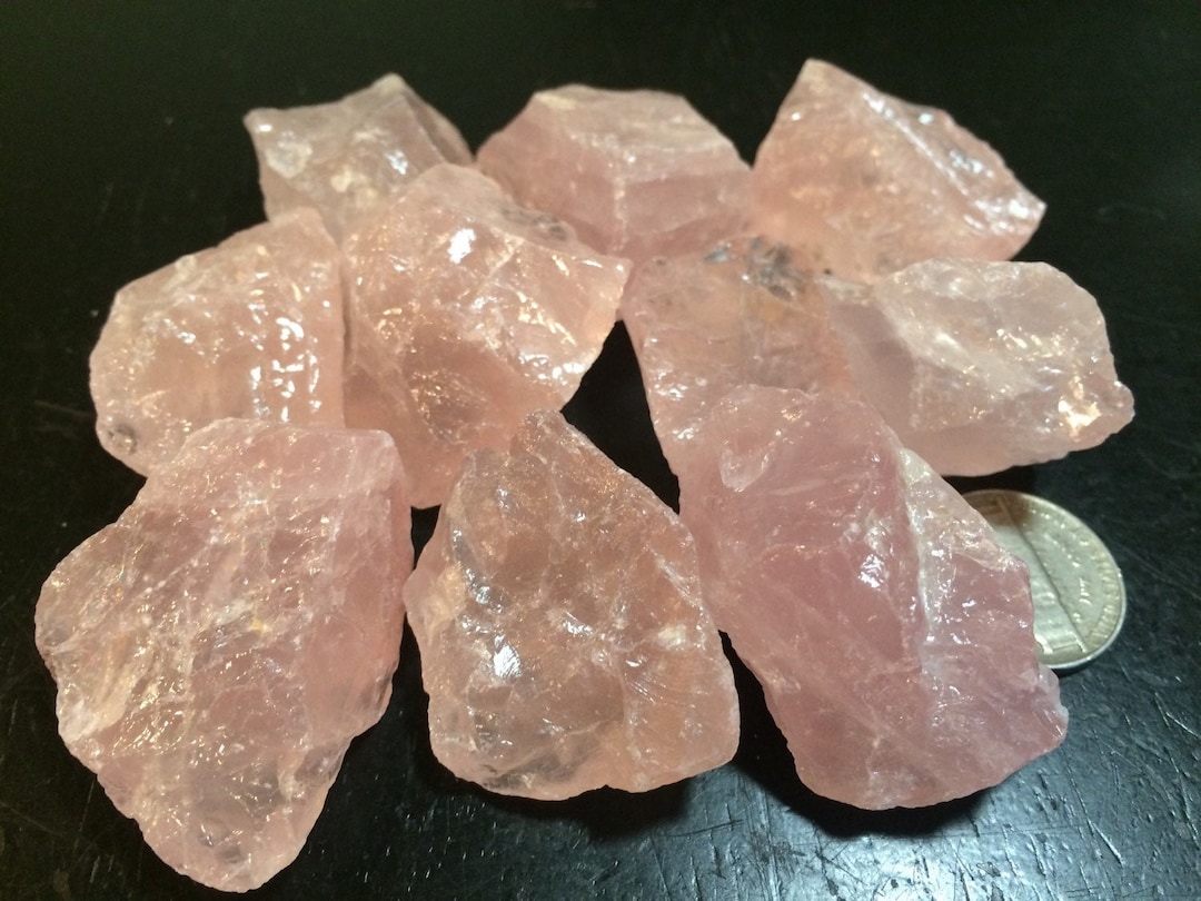 Raw Rose Quartz Crystal - Rose Quartz Crystal Raw - Rough Rose Quartz ...