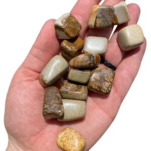 Picture Jasper Tumbled Stone - Multiple Sizes Available - Tumbled ...