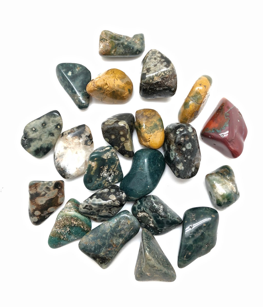 Ocean Jasper Tumbled Stone Múltiples tamaños disponibles Tumbled Ocean ...