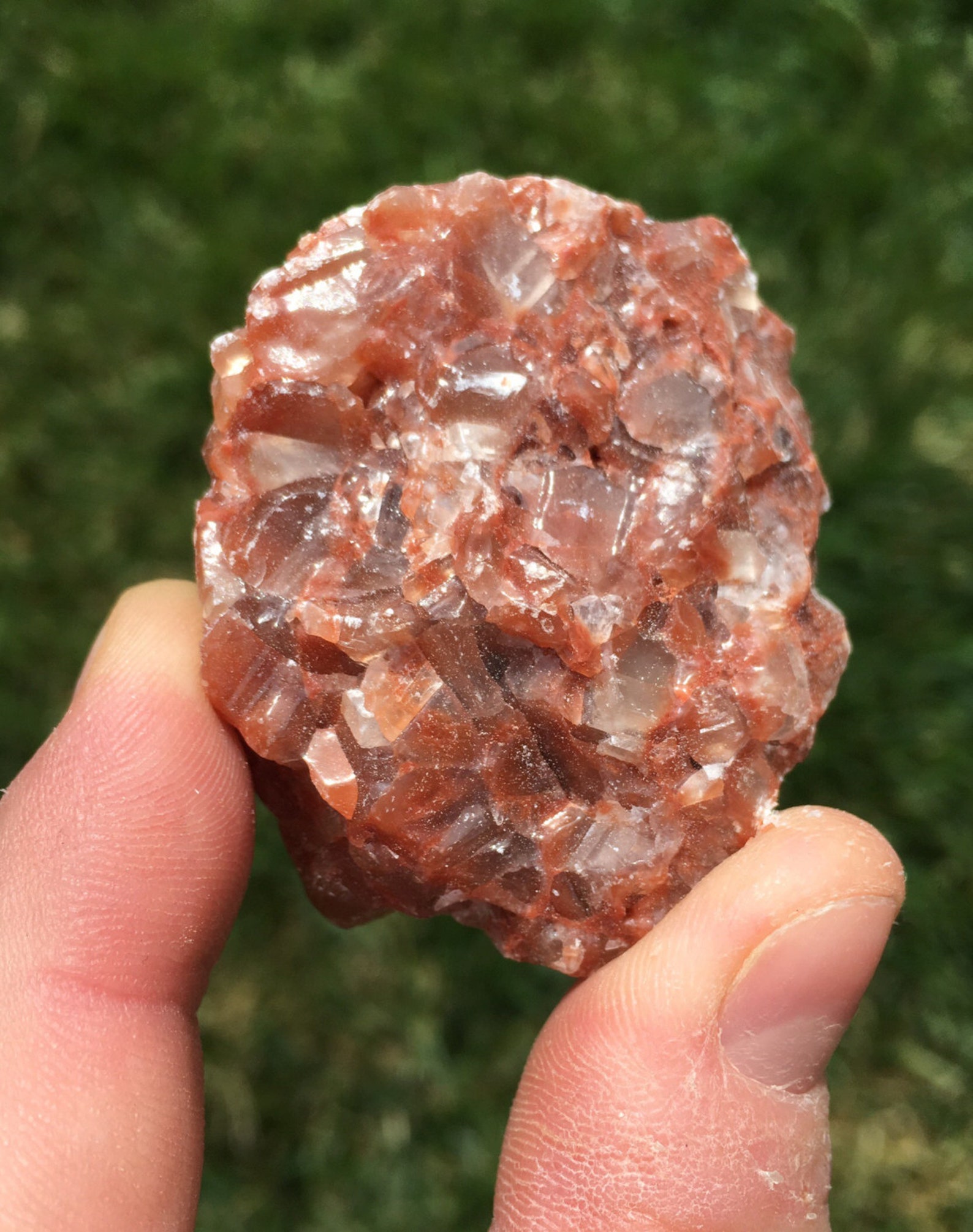 Raw Red Calcite Rough Red Calcite Raw Red Calcite Stone | Etsy