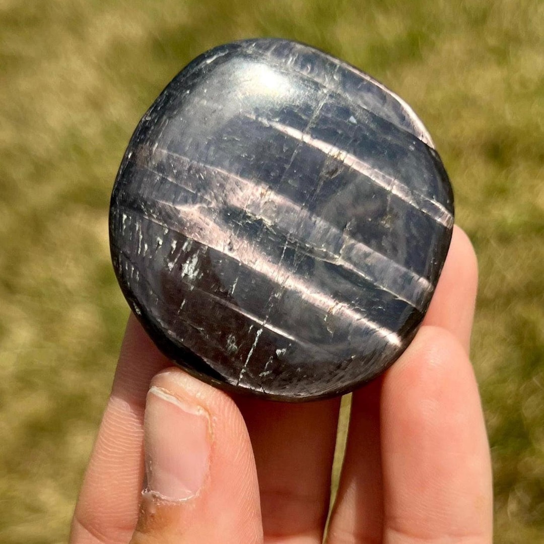 Hypersthene Palm Stone - Hypersynthe Crystal - Polished Hypersthene ...
