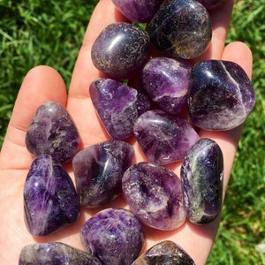 Amethyst Tumbled Crystal Tumbled Amethyst Stone Multiple - Etsy