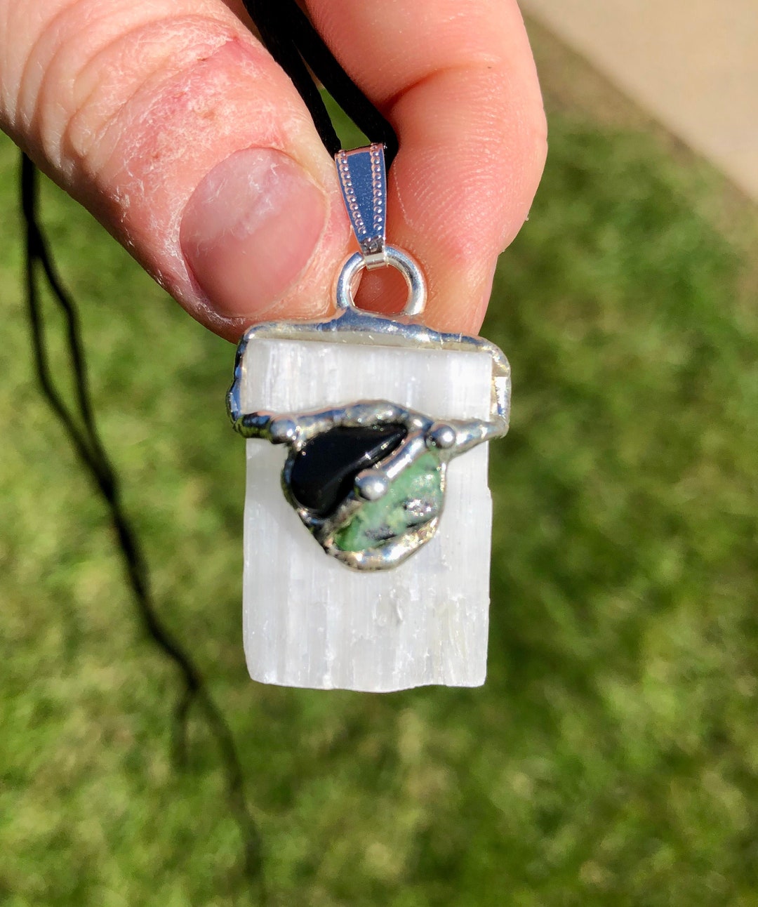 Empath Amulet - Crystals for Empaths - Balancing Crystals - Selenite ...