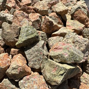 Raw Unakite Stone - Unakite Rough Stones - Unakite Raw - Natural ...
