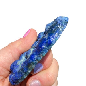 Azurite Crystal Blueberry - One Side Polished Azurite Malachite Stone ...