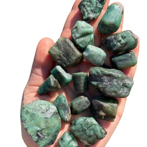 Raw Emerald Stone (xsmall) - Genuine Emerald Crystal - Natural Emerald ...