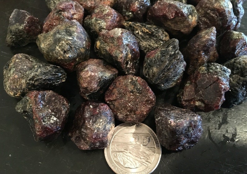 Raw Garnet Chunks Red Garnet Stone Raw Garnet Loose Stone | Etsy