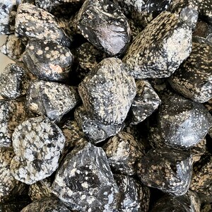 Raw Snowflake Obsidian Crystal (1"-3") - Rough Snowflake Obsidian Stone ...