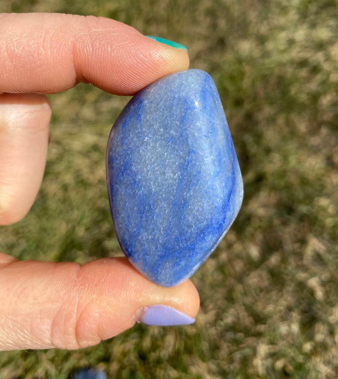 Piedra caída de aventurina azul Múltiples tamaños disponibles Cristal ...