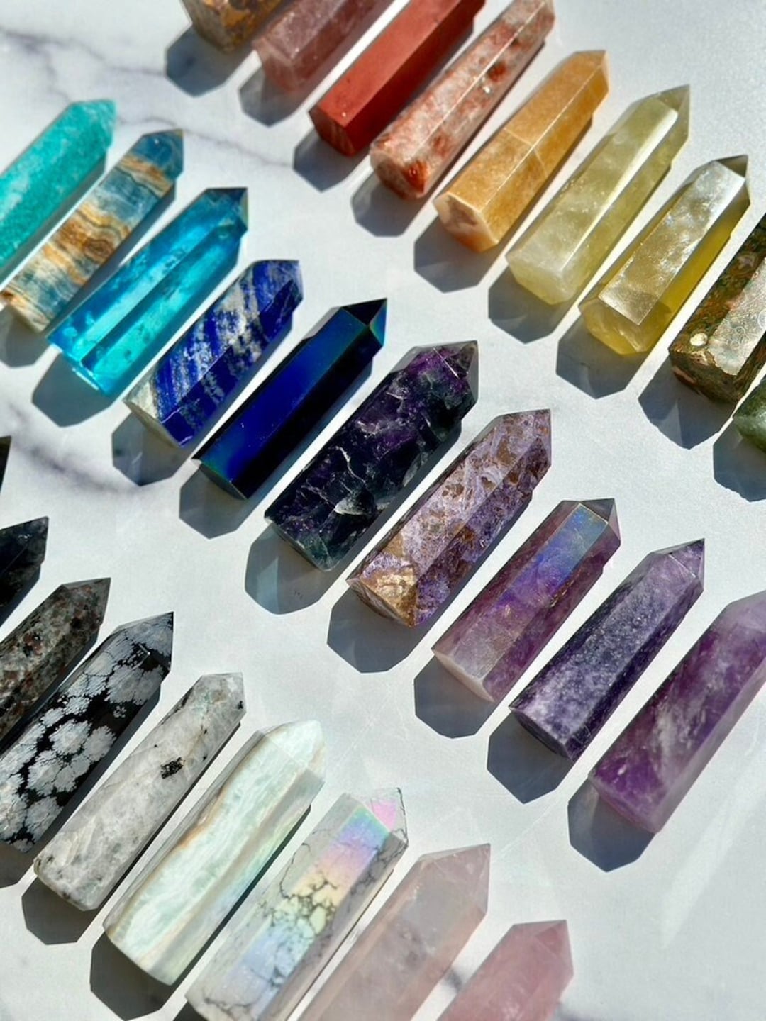 Crystal Points & Towers (30+ Options!) - Polished Stone Tower ...