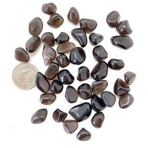 Apache Tears Tumbled Stones - Tumbled Apache Tears Crystal - Multiple ...