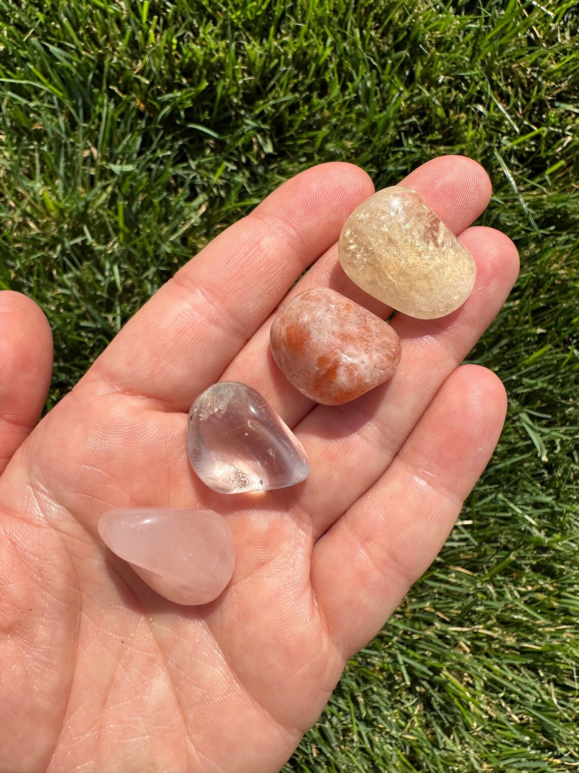 Happiness & Joy Stone Set - Positive Energy Crystal Set - Natural ...