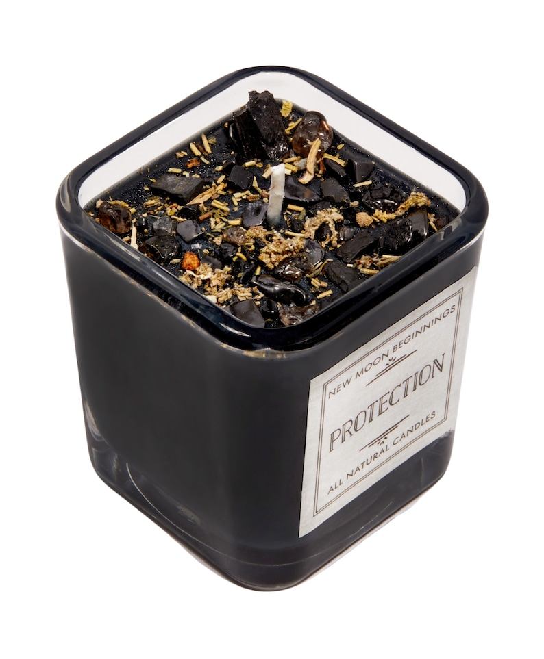 Protection Candle Energy Cleansing Crystal & Herb Candles - Etsy