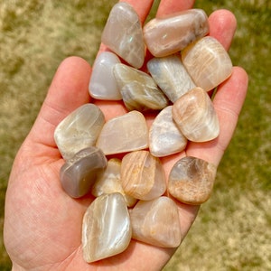 Earth Moonstone Tumbled Stone - Multiple Sizes Available - Tumbled ...