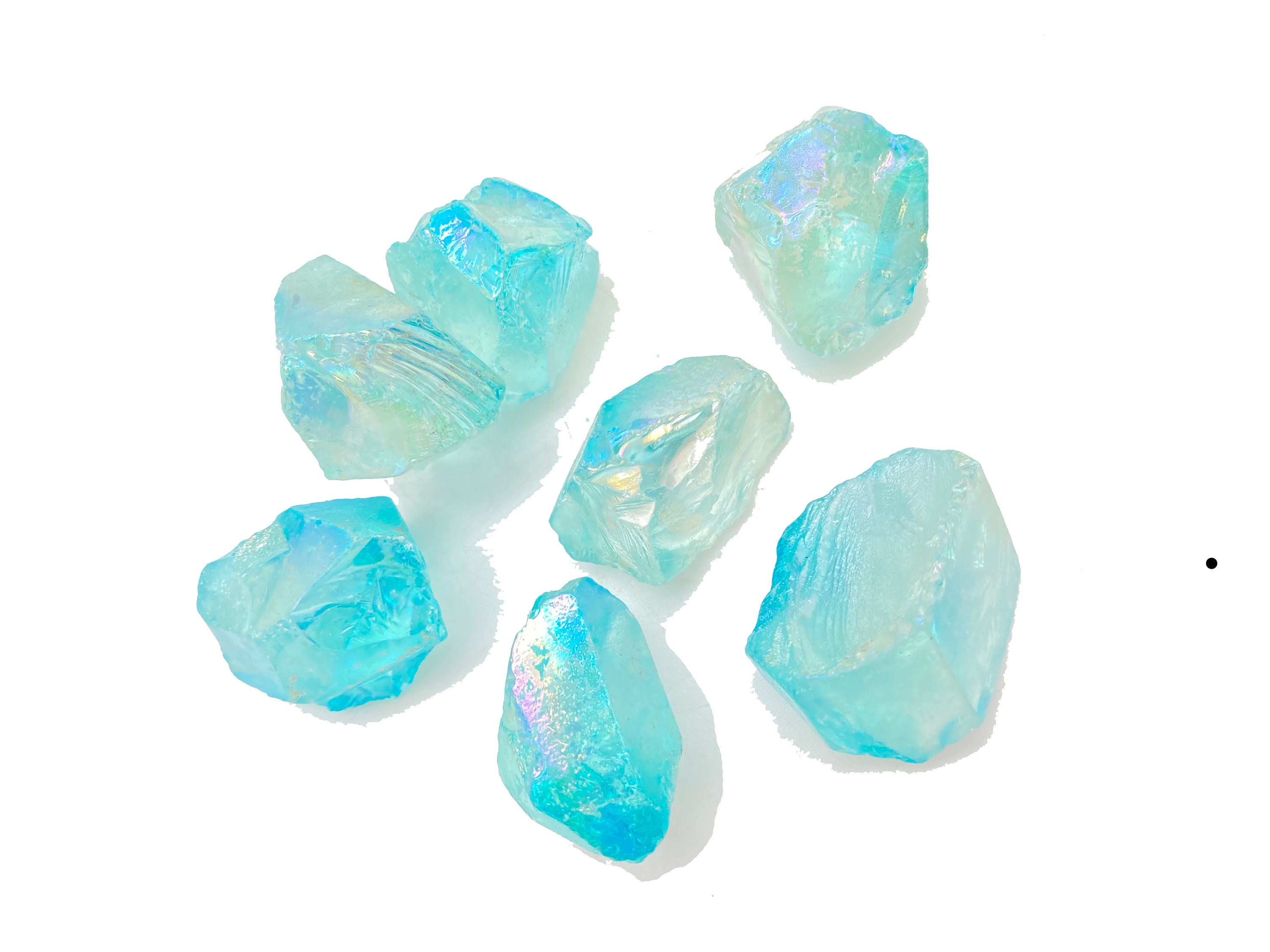 Raw Aqua Aura Quartz Crystal Rough Aqua Aura Quartz Stone | Etsy